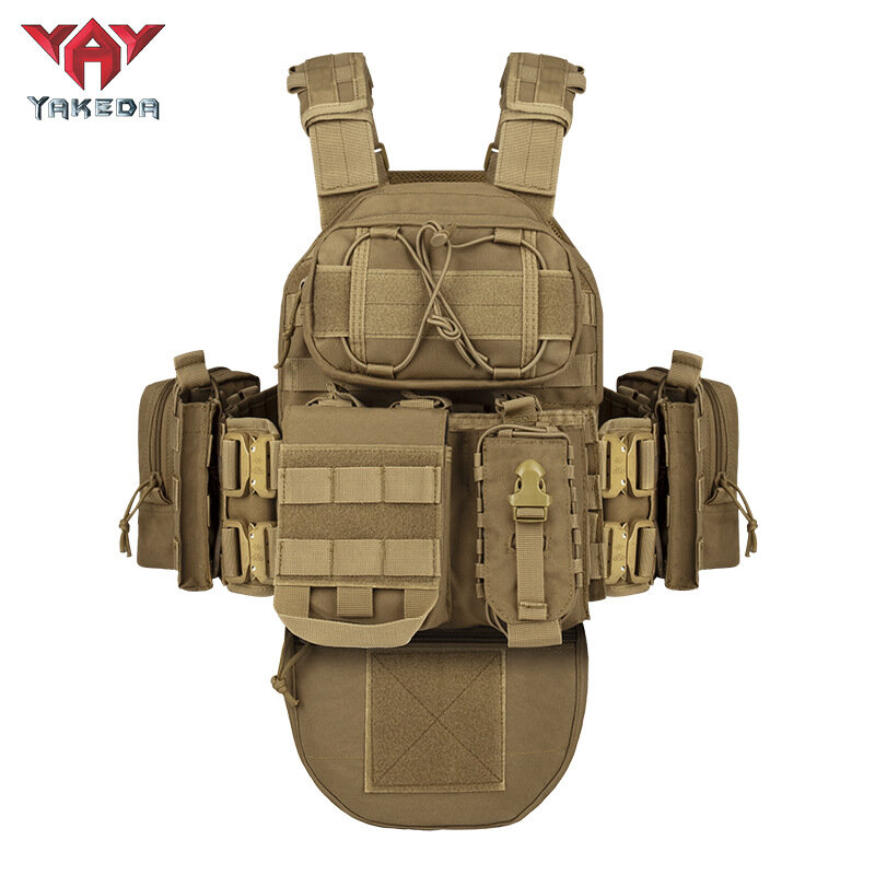Тактический нагрудный ремень YAKEDA Outdoor Gear, многофункциональный тренировочный нагрудный ремень с креплением MOLLE для лазерного целеуказателя