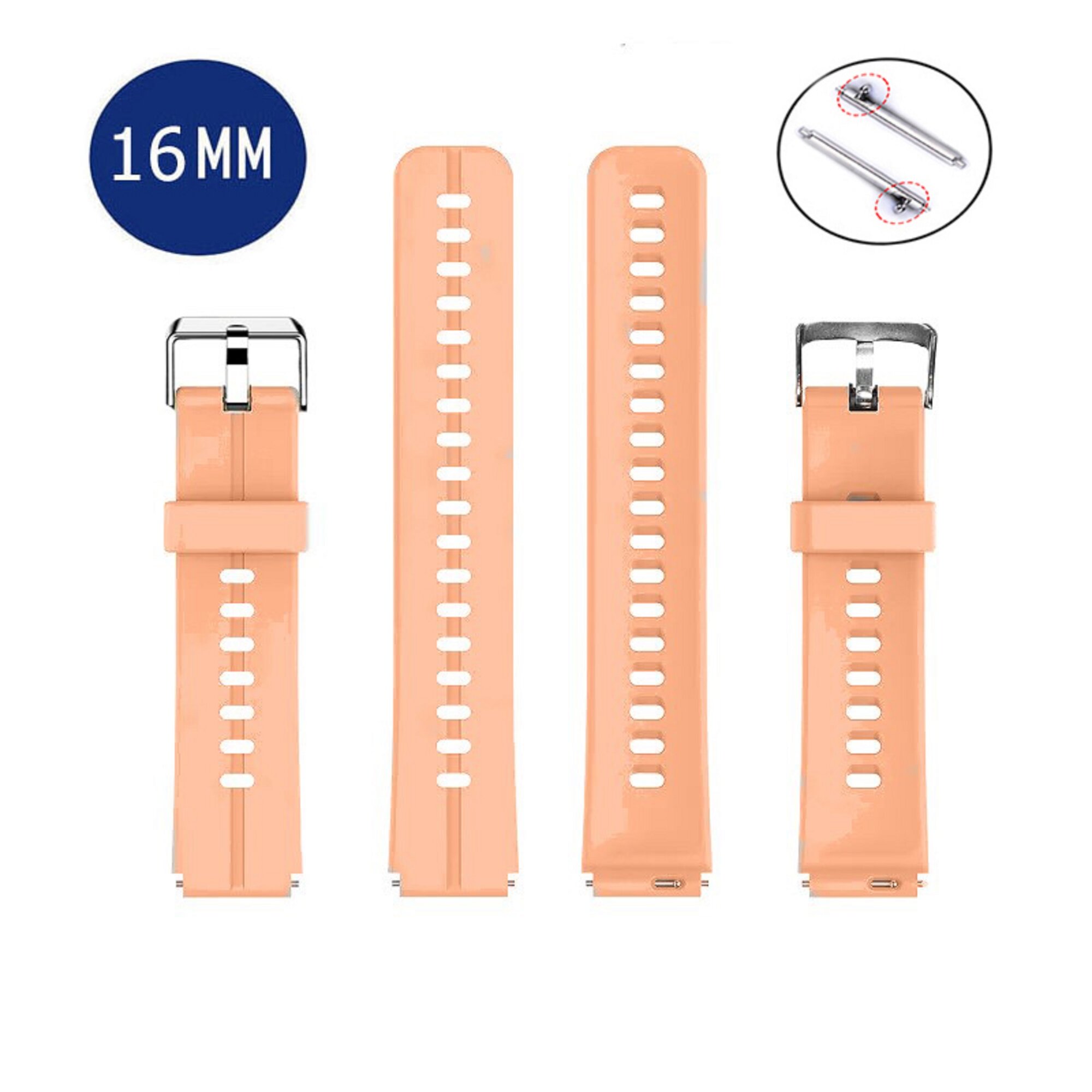 Ремешок AXIVER, для HUAWEI TalkBand B6, силиконовый, унисекс, 16mm, бежевый