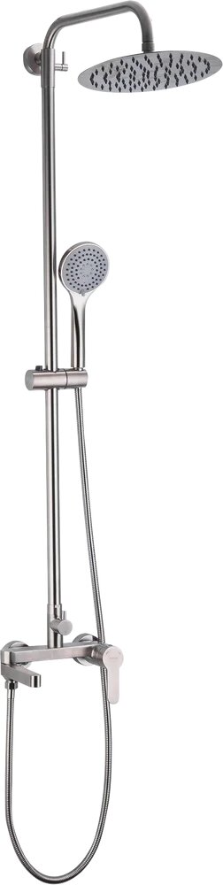 Душевая стойка Gappo G99-30 G2499-30 со смесителем, глянцевая, душевая система с тропическим душем, с изливом, с лейкой, нержавеющая сталь, рычаг сбоку