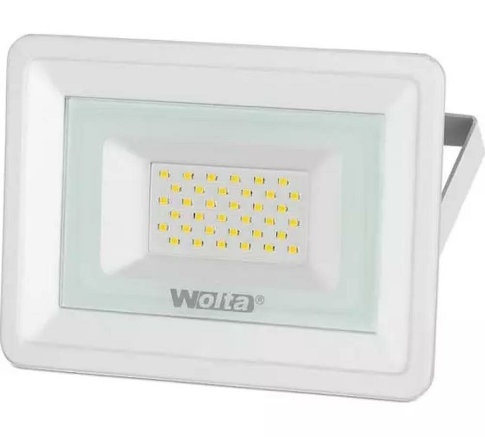 Прожектор светодиодный 30Вт 5700К IP65 белый WOLTA WFL-30W/06W