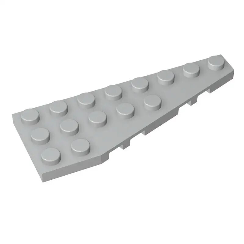 Белый клиновидный блок LEGO 8x3 (071)