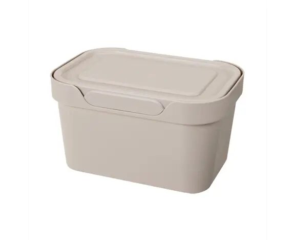 Корзина с крышкой универсальная 1,9л LUXE, 18,9х13,2 х 11см, пластик, 3 цвета