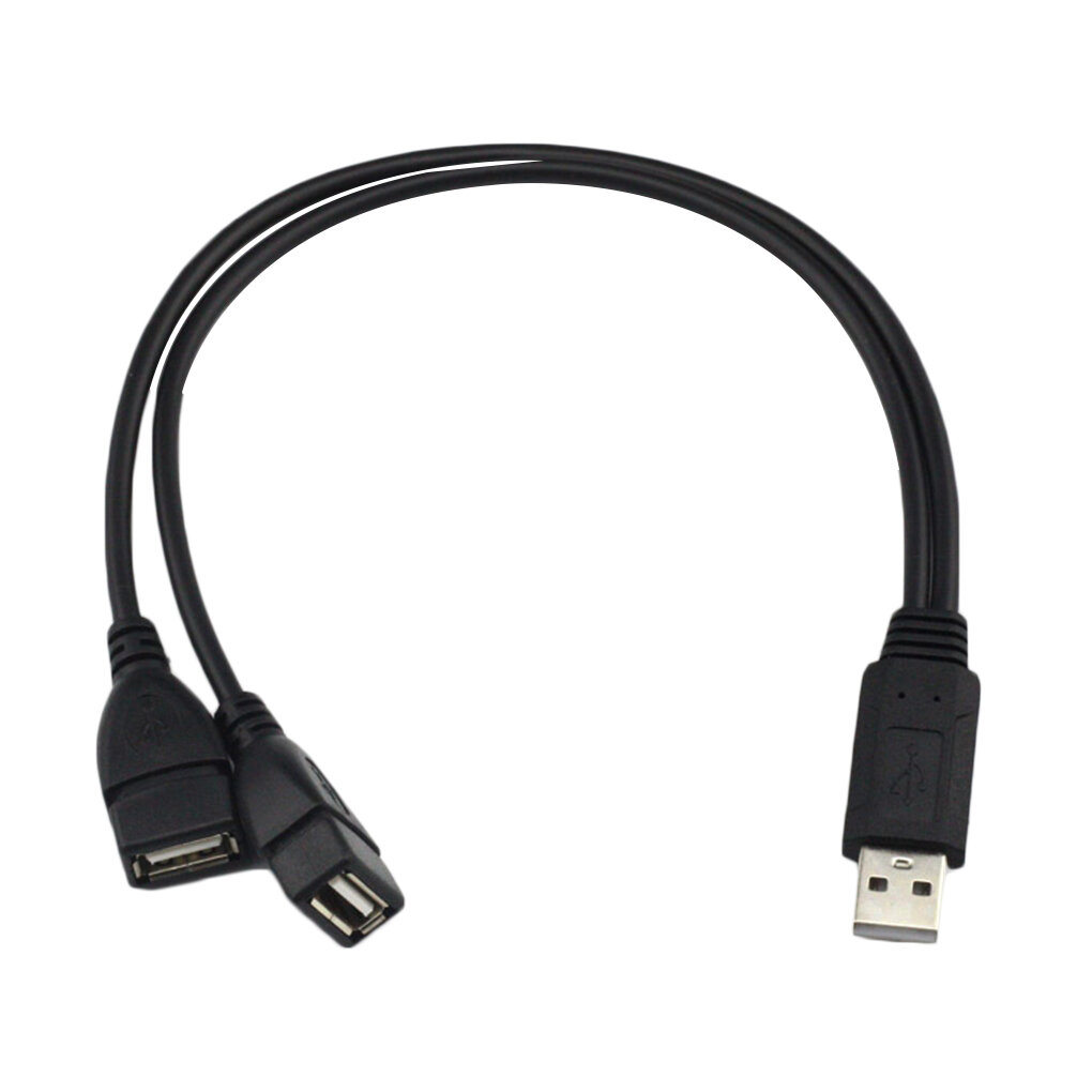 Разветвительный кабель USB 2.0 Y-образный,1 штекер на 2 гнезда,30 см.