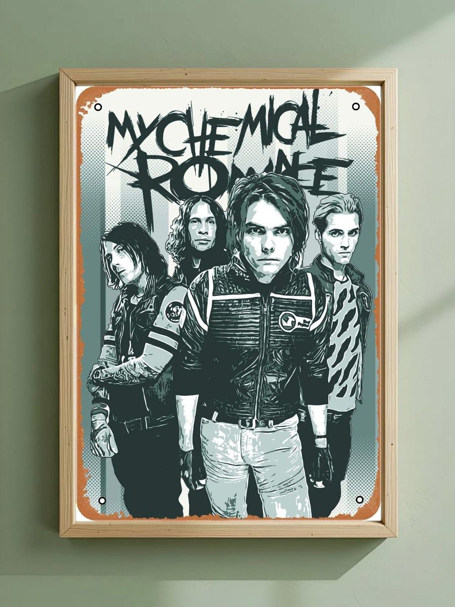 Постер, плакат на стену "My Chemical Romance Рок-группа" 42 см х 29,7 см (А3), Без Рамы