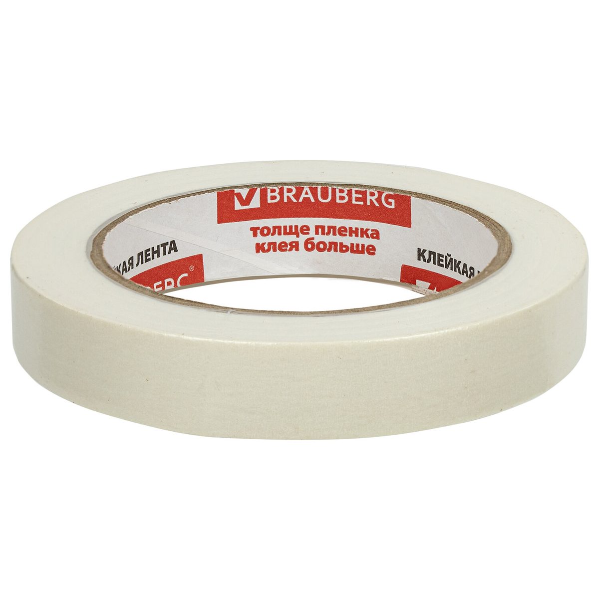Клейкая лента (скотч) малярная Brauberg (19мм x 50м, белая) (228085), 96шт.