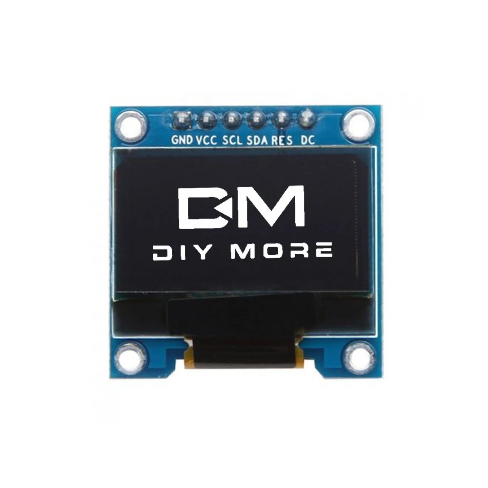 OLED модуль дисплея 0.96", 128x64, SPI/IIC