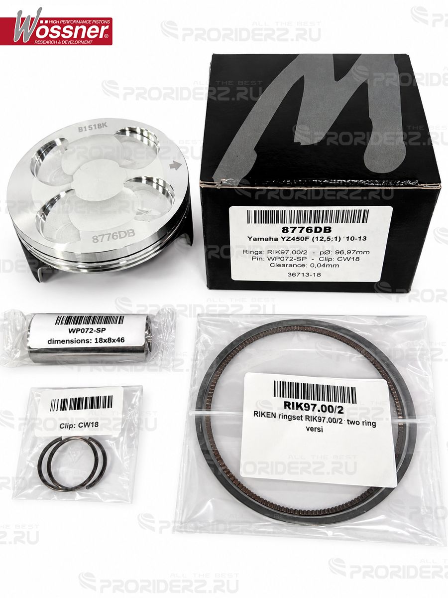 Поршень для мотоцикла YZ450F 10-13 от бренда Wossner 8776DB