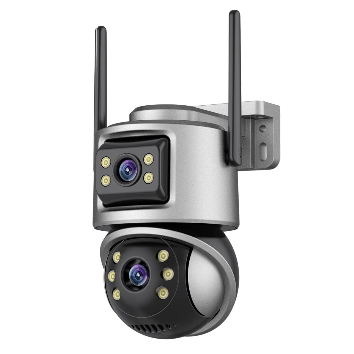 ICSEE 6MP Двухкамерная PTZ камера 3MP+3MP Цветная съемка днем и ночью WiFi Ethernet объектив 4-8 мм F3.9 видеокамера