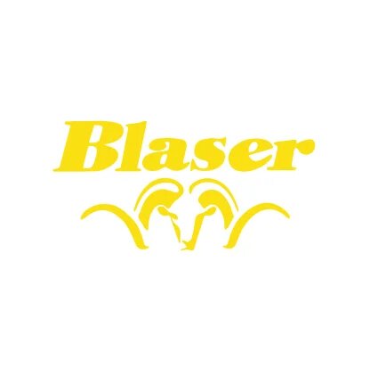 Желтая виниловая наклейка Blaser с охотничьим узором