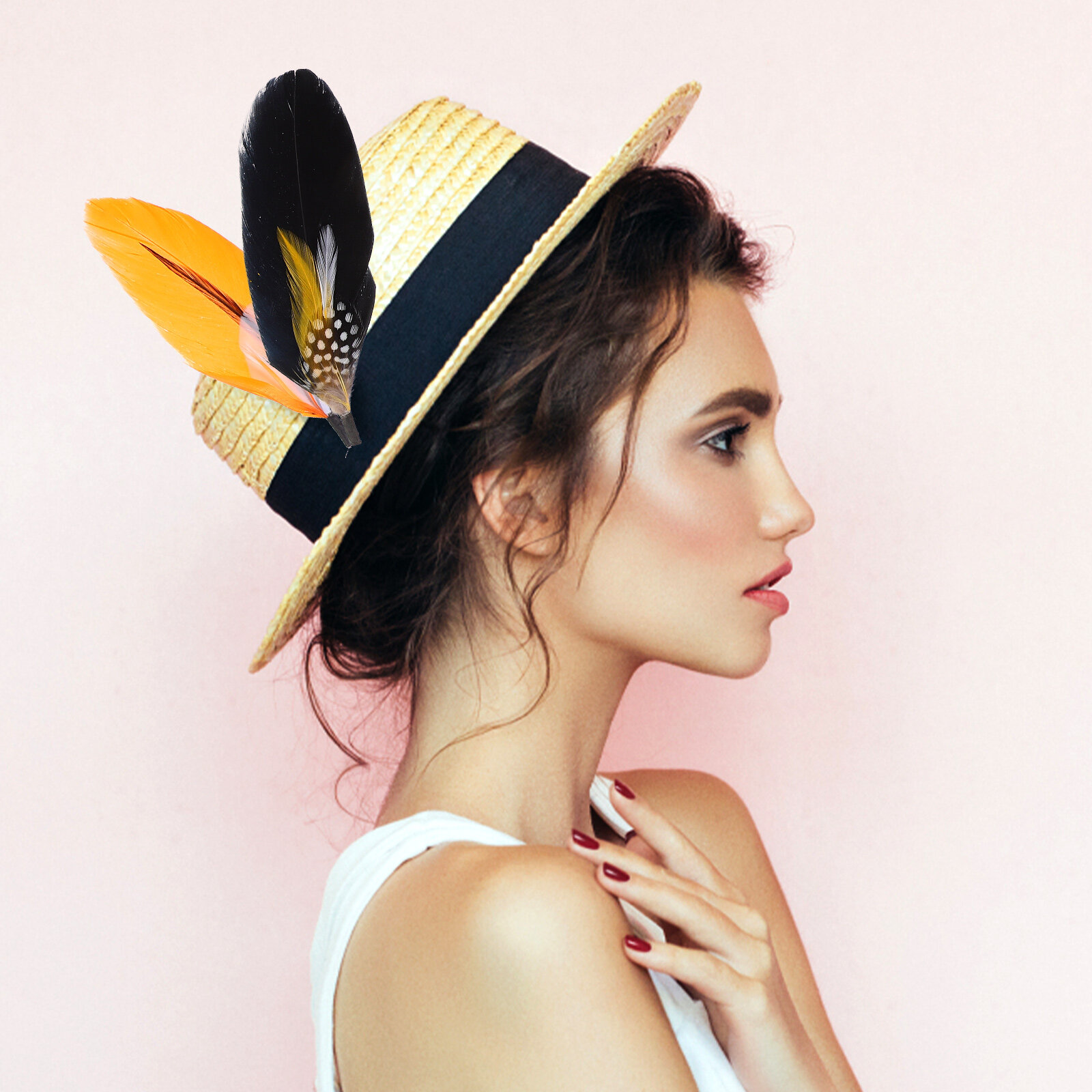 12 Штук Diy Перья Для Творчества Перья Украшения Для Шляп Броши 13.00X4.00X0.10Cm