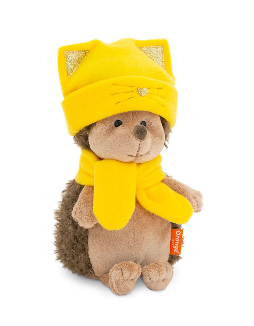 Мягкая игрушка Orange Toys: Ёжик Колюнчик в Шапке Котёнок 20 см