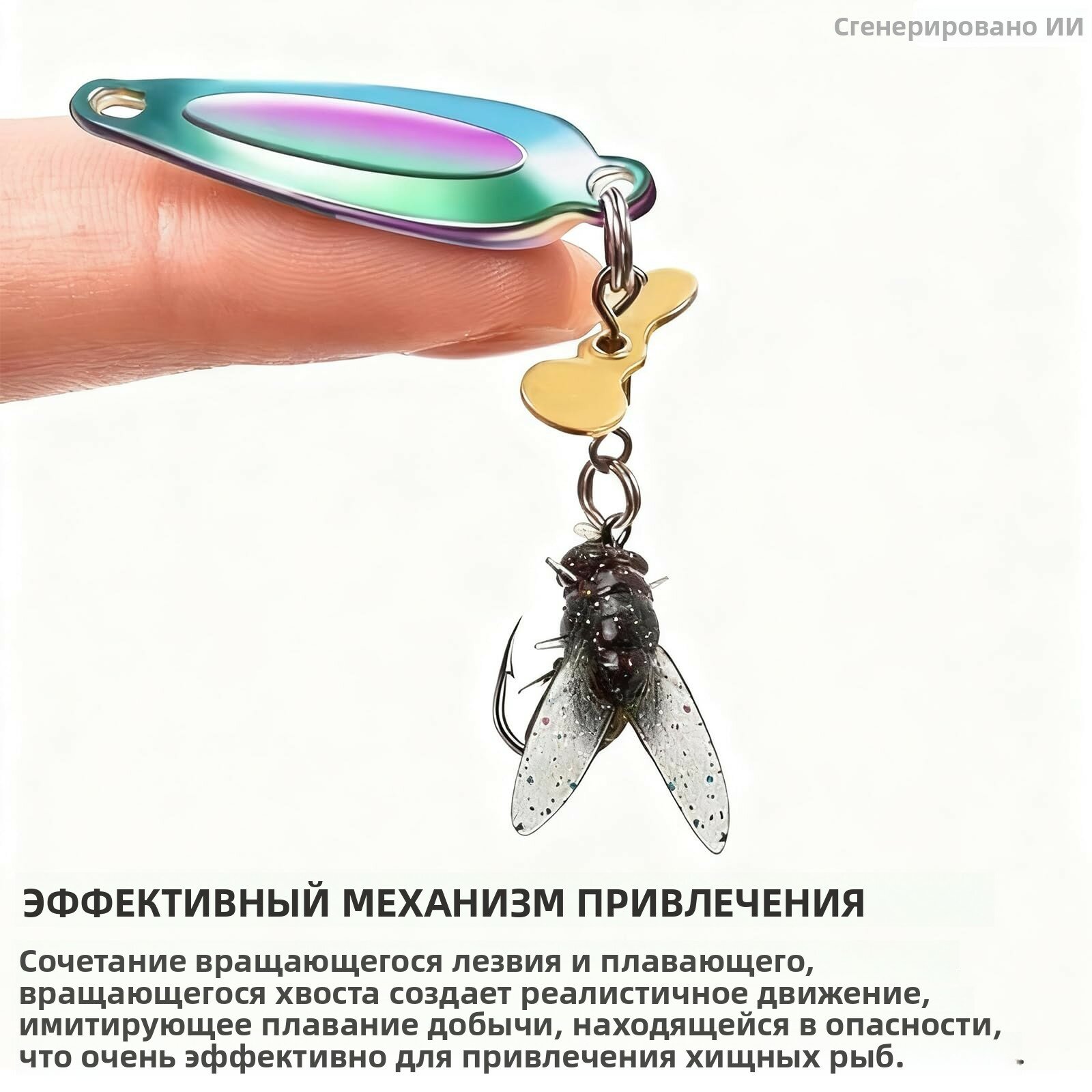 Набор из 5 металлических рыболовных приманок с пропеллером, плавающие блесны с вращающимся хвостом для ловли окуня и форели
