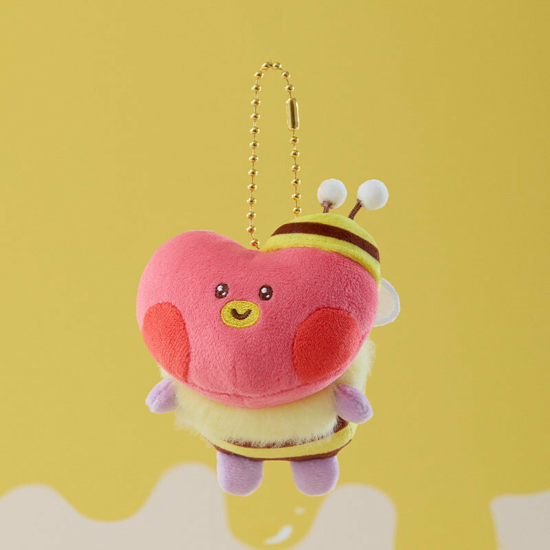 Брелок мягкая игрушка bt21 медовая пчела с татой рджу куки чимми коя шуки мэнг для подарка тата