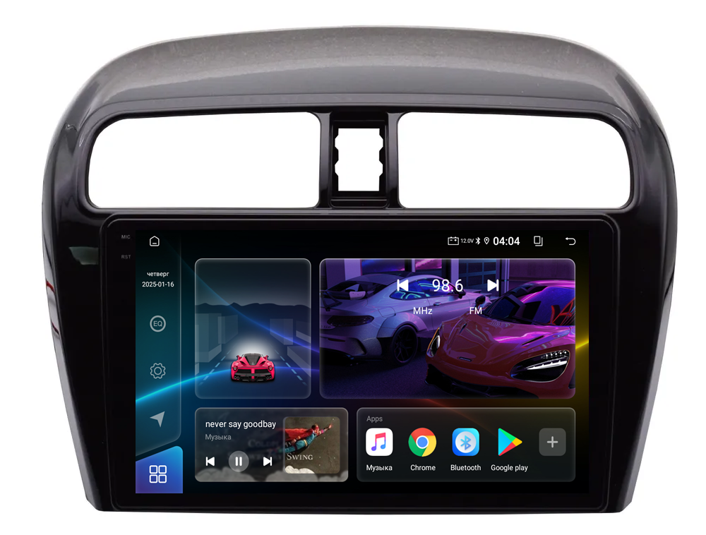 Магнитола Mitsubishi Mirage 2012+ (8 ядер, 12/256 GB, DSP, Экран 2К 2000х1200 CARPLAY/AA) Магнитола Митсубиши Мираж