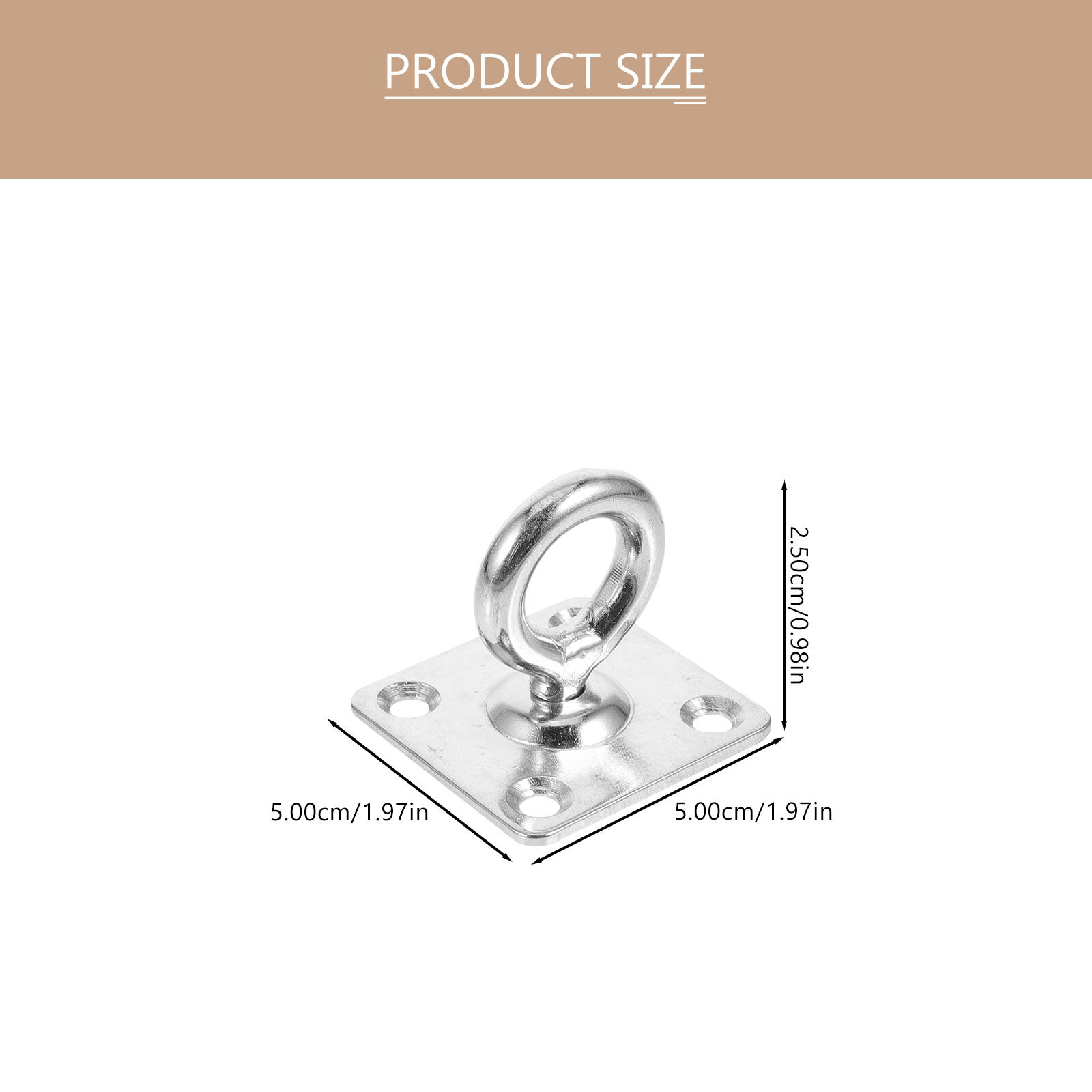 Надежные Крепления Для Гамака 1 Set 5x5 Cm Серебристый Цвет Вращающиеся Крюки Без Запутывания