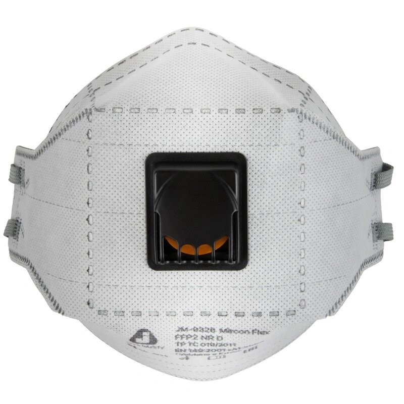 Полумаска фильтрующая JM-9326 Micron Flex с уг. сл, с кл, FFP2 NR D,20 шт/уп