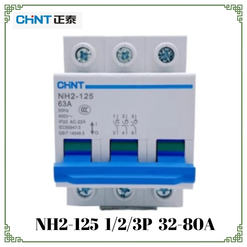 CHNT NH2-125 Изолирующий выключатель 3P, 80А