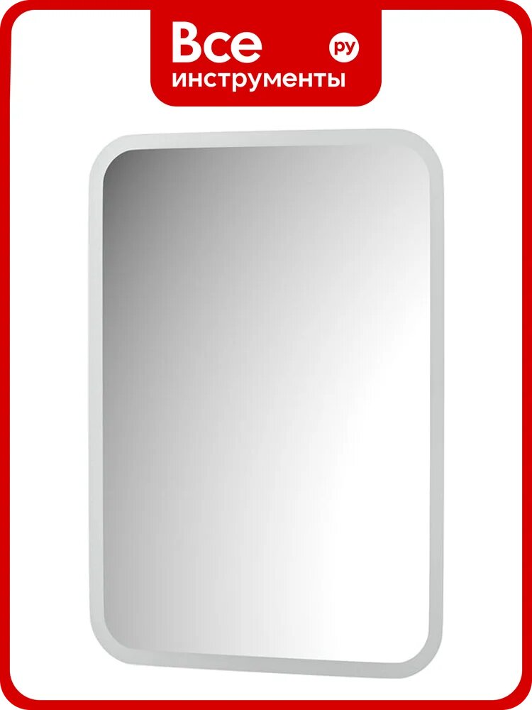 Зеркало с матированием и LED-подсветкой DEFESTO 21W (50x70 см) (Без выключателя) (Теплый белый свет) DF 3814
