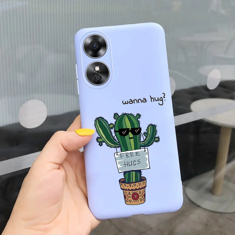 Чехол для Oppo A17 A17K чехол Drago астронавт мозаика модный задний Зеленый, TGzi2045, For Oppo A17