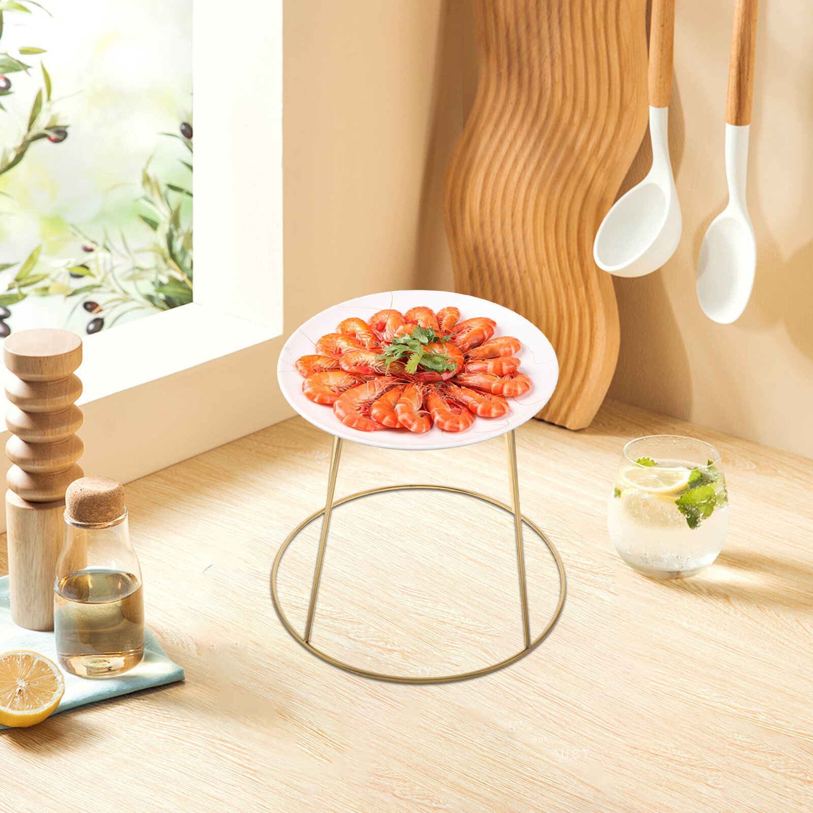 Кормушка для Морепродуктов, Нержавеющая Сталь, Для Сервировки, 1 Штука
