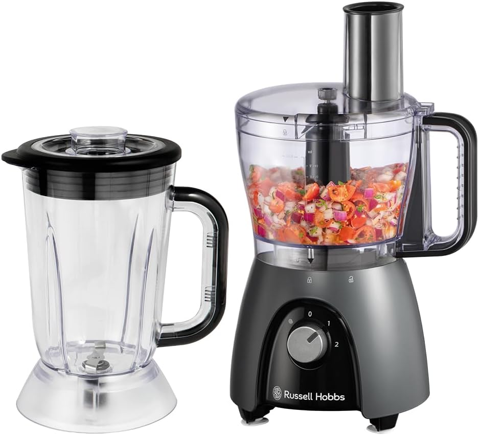 Кухонный комбайн Russell Hobbs блендер/измельчитель/измельчитель/овощерезка 900 Вт Матовый угольно-черный 27111-56