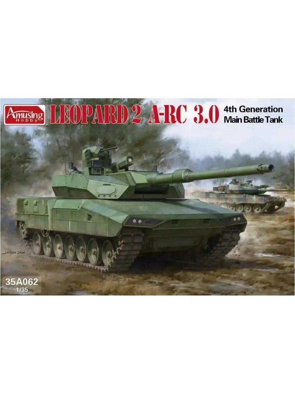 Сборная модель танка 2 3.0 в масштабе 1/35, длина 40 см, без клея