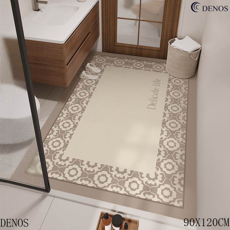 DENOS Коврик для туалета 90x120 см белый