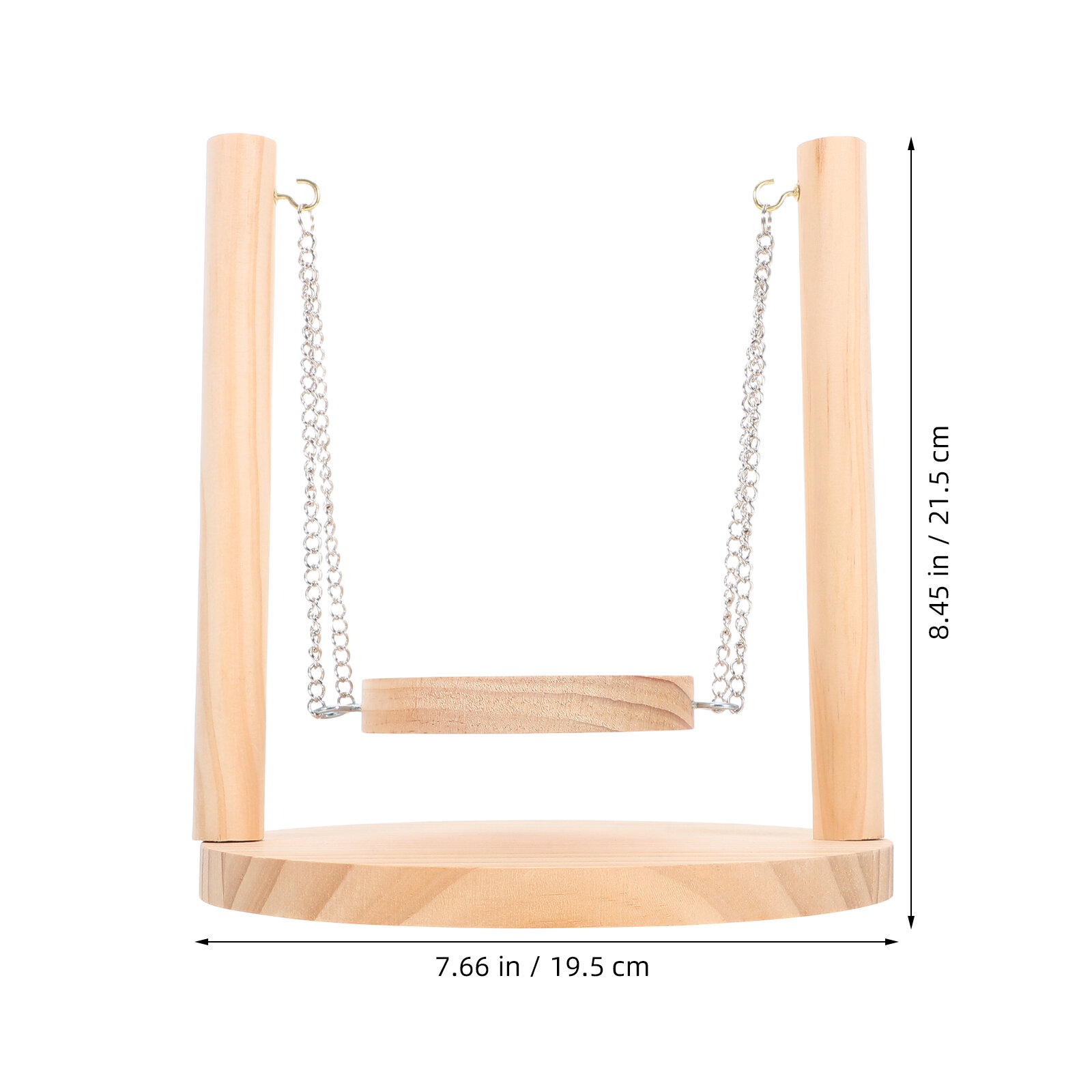 Деревянный Хамster Hammock Игрушка Для Грызунов Многofункциональная 21.50X19.50X19.50CM