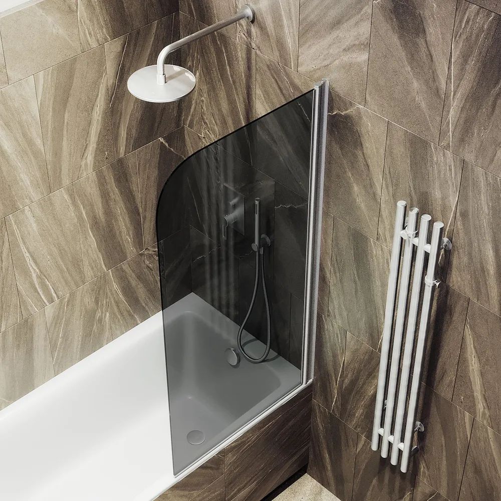 Шторка на ванну MaybahGlass MGV-634-5 поворотная на монопетле