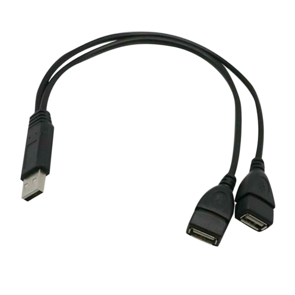 USB 2.0 Y-образный адаптер, штекер на 2 двойных гнезда, Y-образный разветвитель, кабель-адаптер