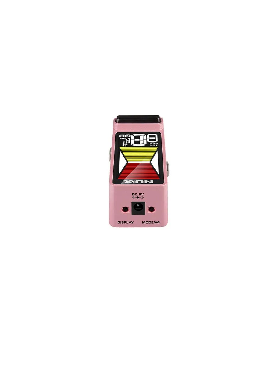 Тюнер педальный, розовый, Flow Tune Nux NTU-3-MKII-PK