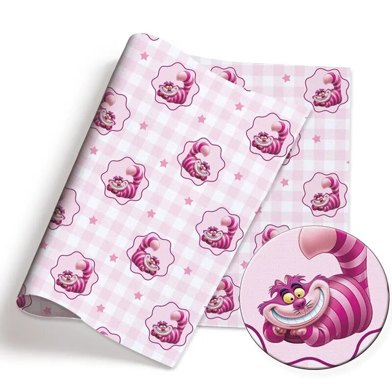 BEAST KINGDOM хлопковая ткань с мультяшным принтом 140x50 см Розовый, satin, 7952