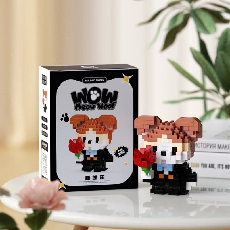 WOW Meow Woof, черные строительные блоки JM--7306