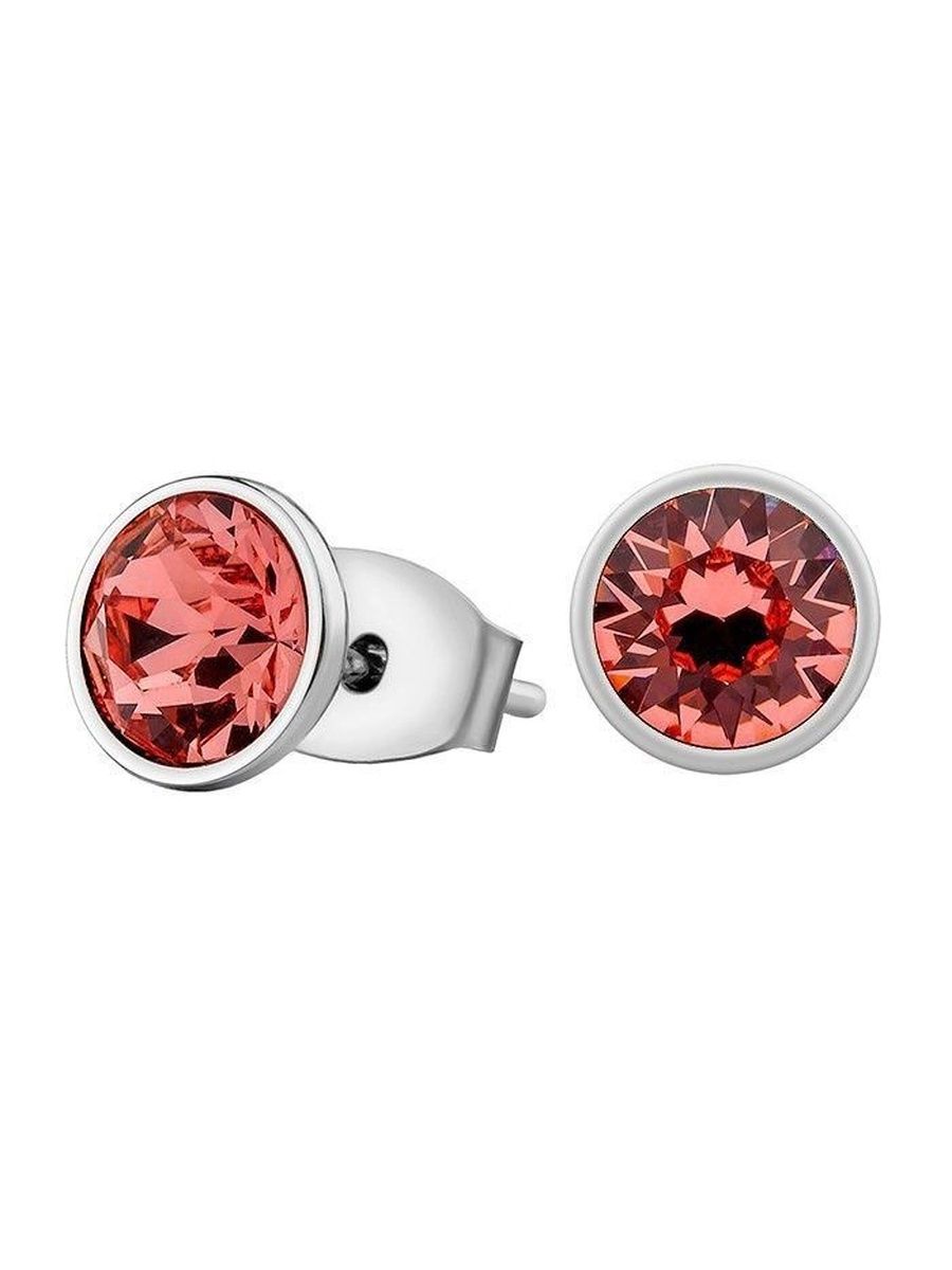 Серьги пусеты Fiore Luna, кристалл, кристаллы Swarovski