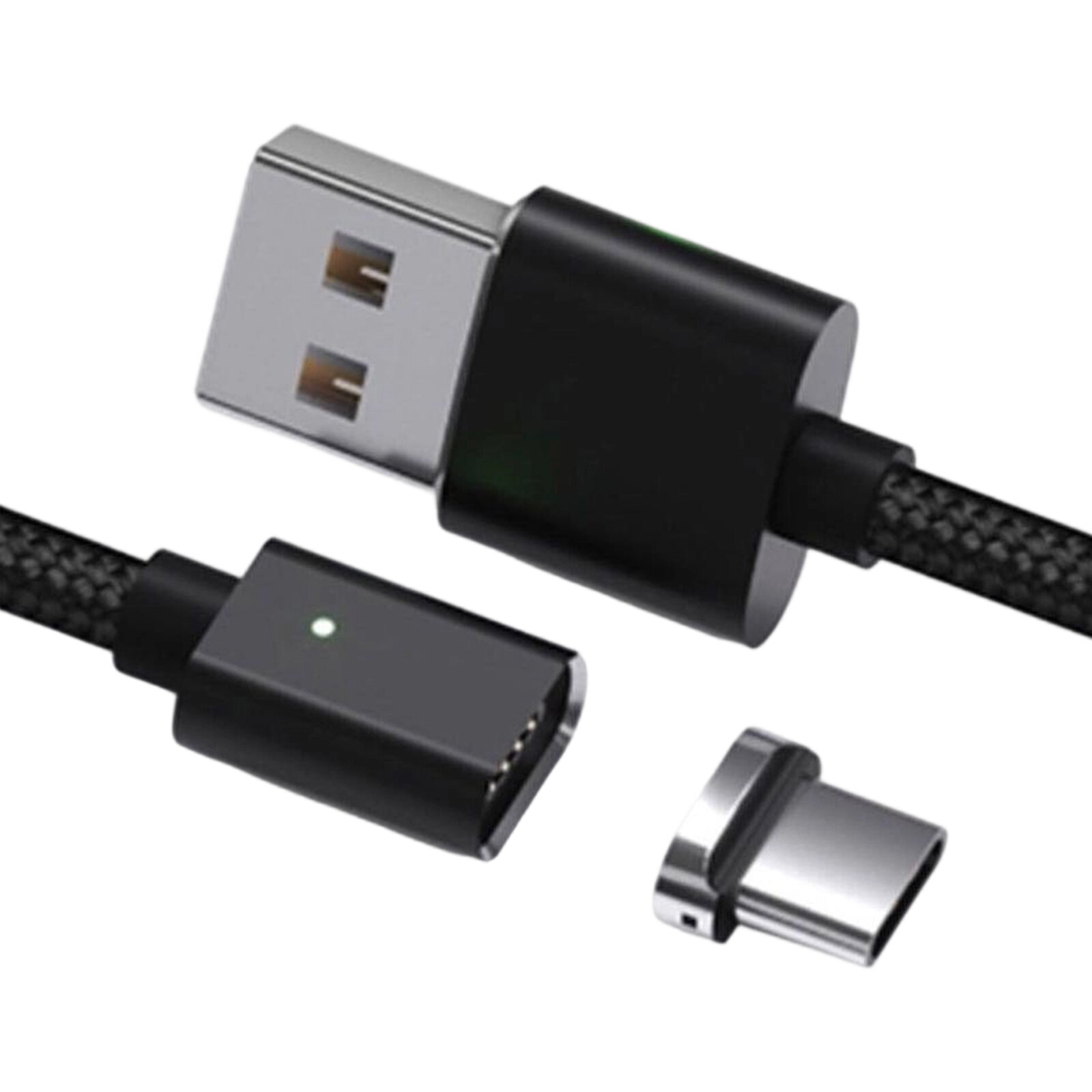 Магнитный кабель USB-A - Type-C с быстрой зарядкой,