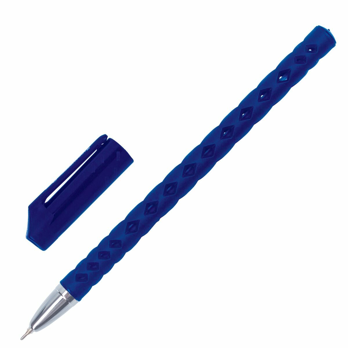 Ручка шариковая Brauberg Orient (0.35мм, синяя, корпус синий, масляная основа) (142999), 48шт.