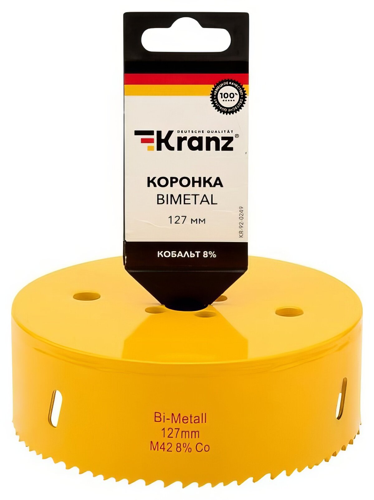 Коронка биметаллическая 127 мм KRANZ KR-92-0249