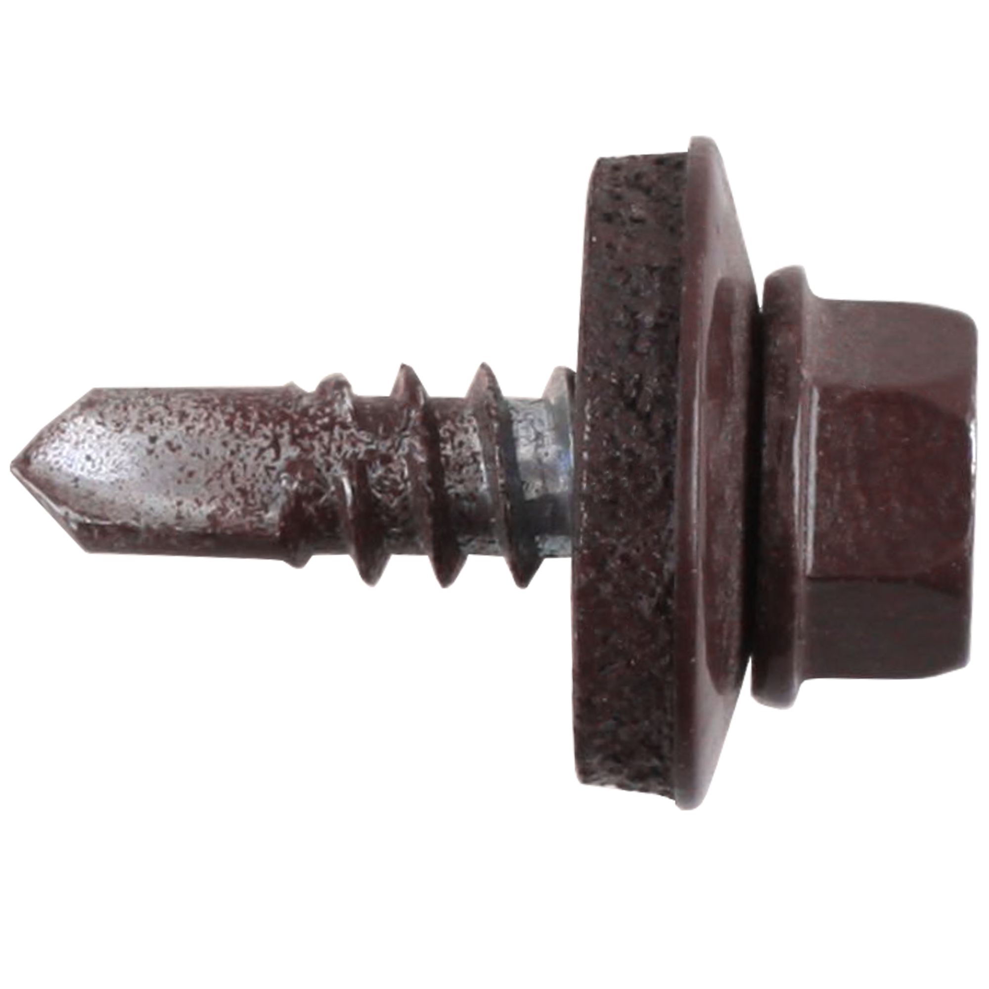 Саморезы кровельные с буром 4,8x19 RAL 8019 (100 шт)