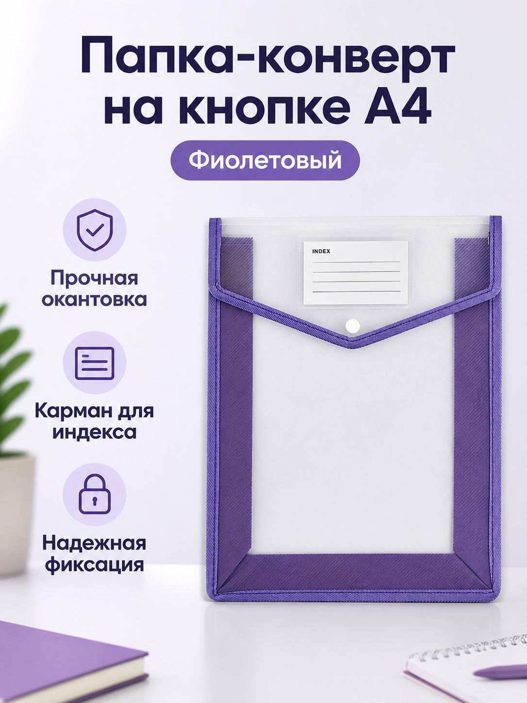 Файл A4 1 шт, 100 мкм, Артикул: 5640197199, Материал: ПВХ (поливинилхлорид)