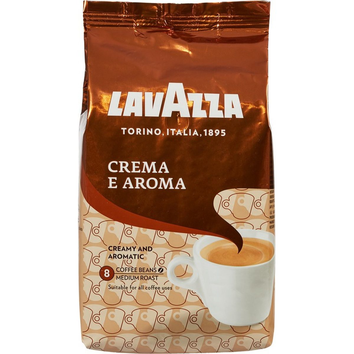 Кофе в зернах Lavazza Crema e Aroma 1кг, 6шт.