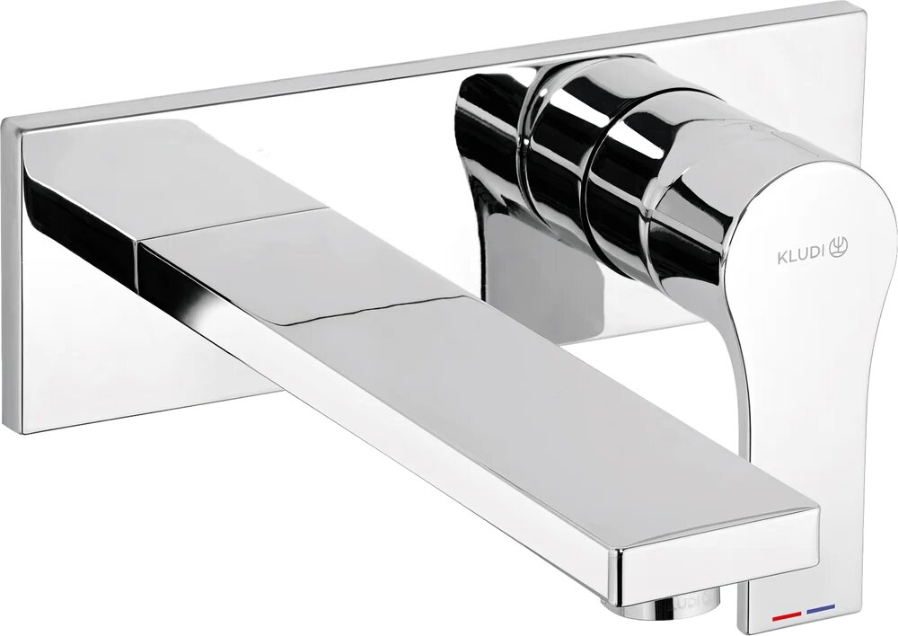 Смеситель для раковины Kludi Zenta SL 482470565 встраиваемый, скрытого монтажа, хром, глянцевый, кран для ванной в раковину, из латуни, рычажный, с керамическим картриджем, с функцией экономии расхода