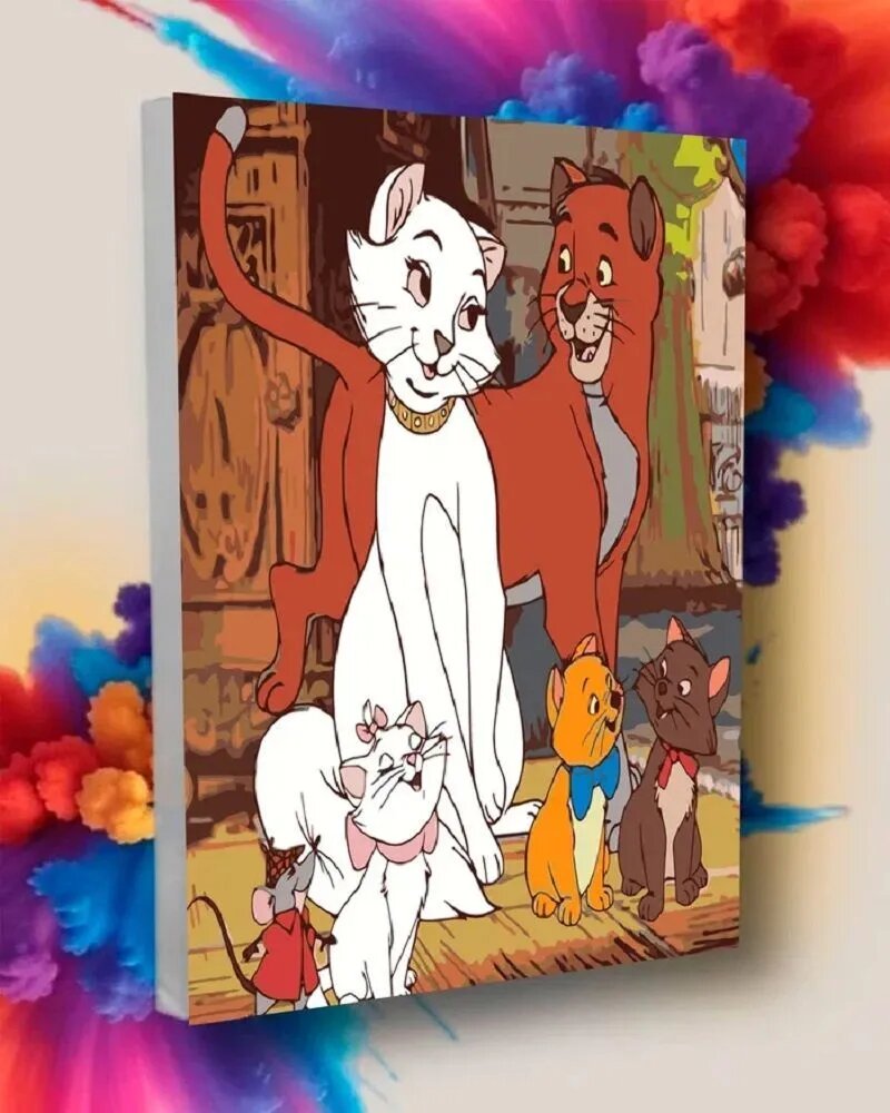 Картина по номерам Коты - Аристократы Cat Disney