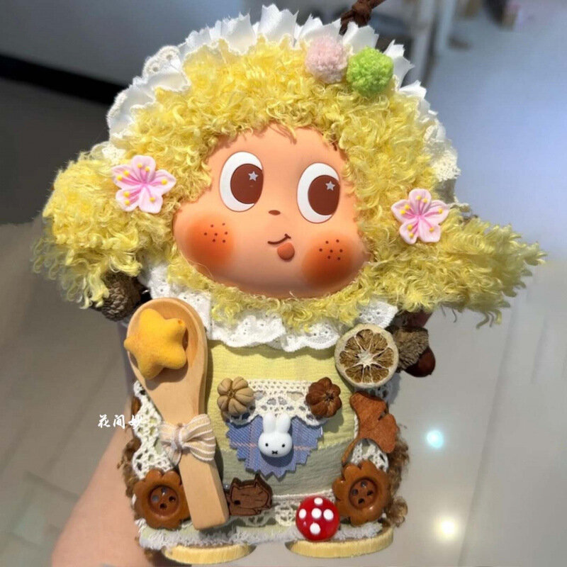 Милая кукла Звездный Человечек с цветочком из скорлупы DIY набор с инструкцией, украшение для