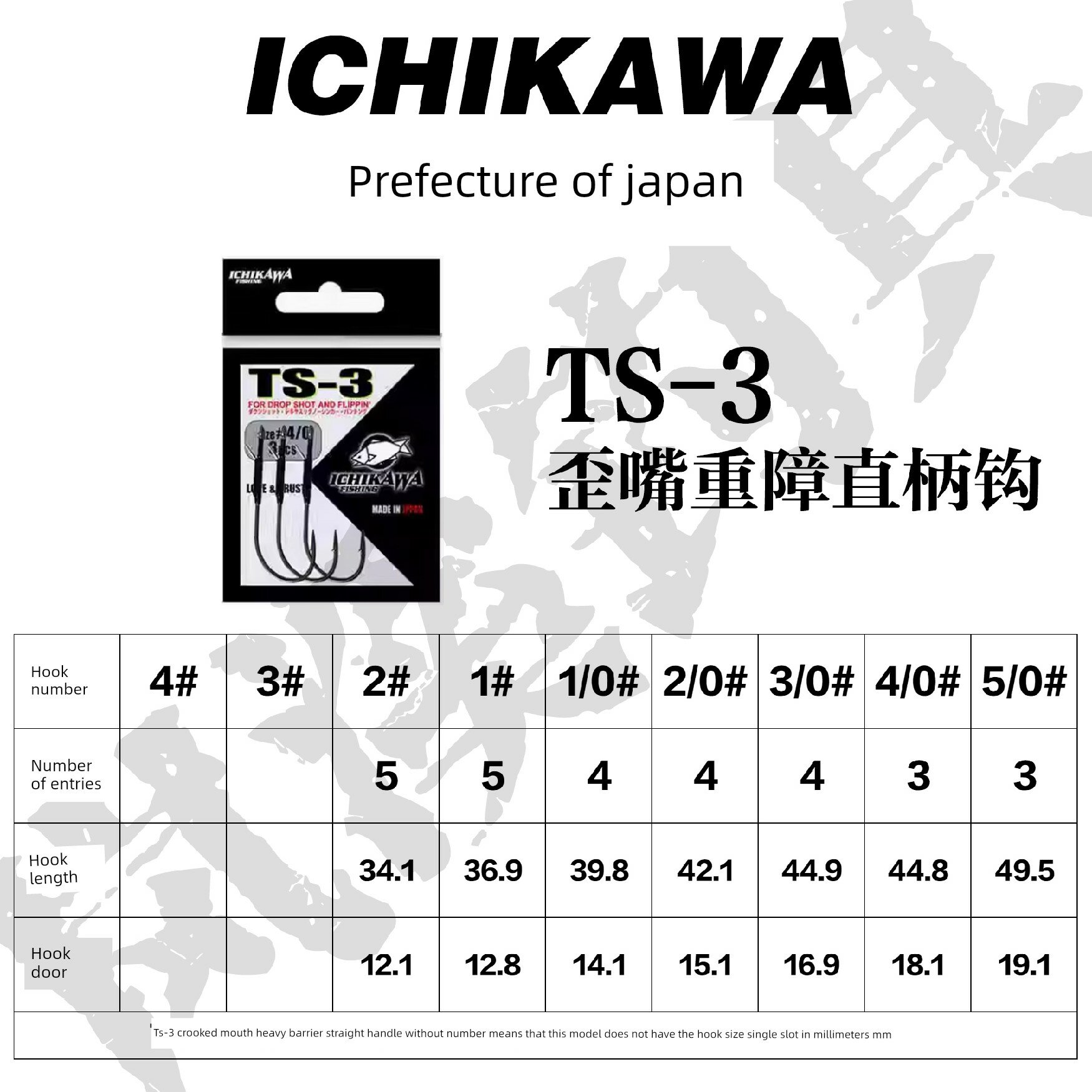 2# TS-3 Прямой крючок для спиннинга с тяжелым штангом