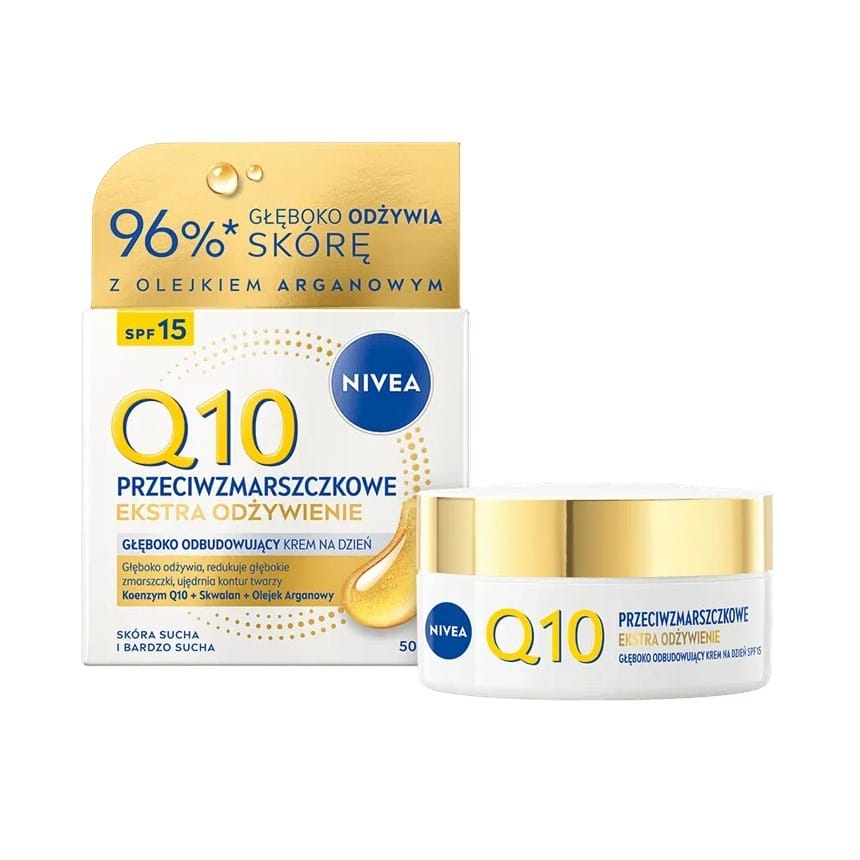 Крем для ухода за кожей Nivea Q10 Противоморщинный экстра-питание, дневной, 50 мл