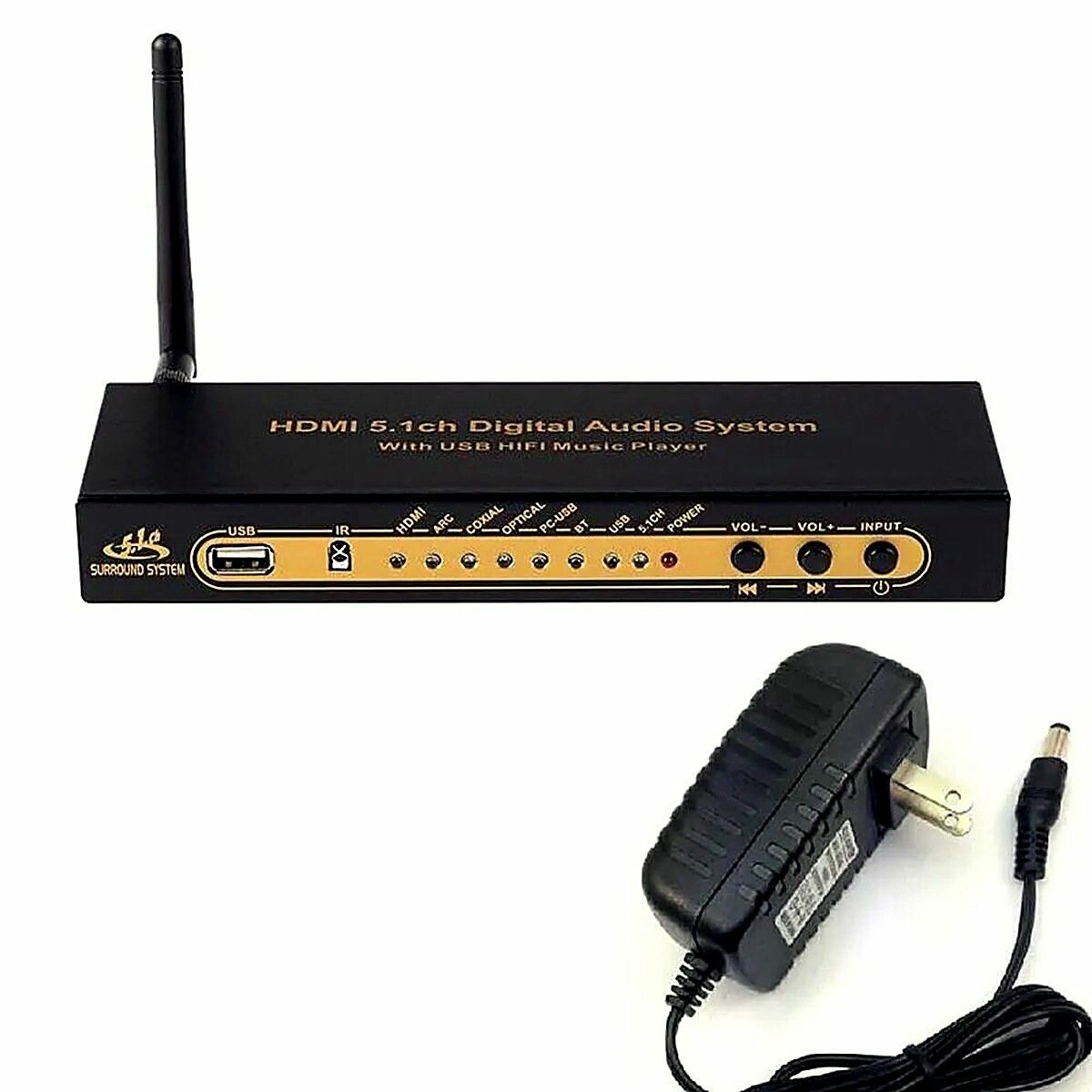 HD851BT DTS AC3 5.1 Audio Converter Decoder Extractor 4K ARC SPDIF Coxial Optical Splitter с блютус-США Plug