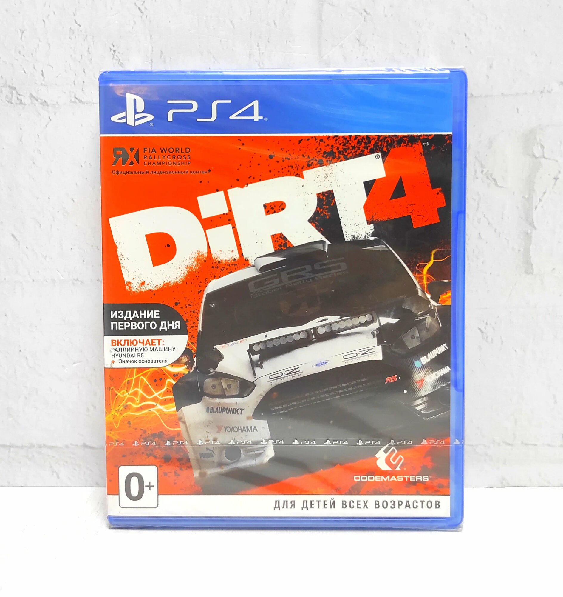 DiRT 4 Day One Edition Издание первого дня Английский язык обложка на русском Видеоигра на диске PS4 / PS5