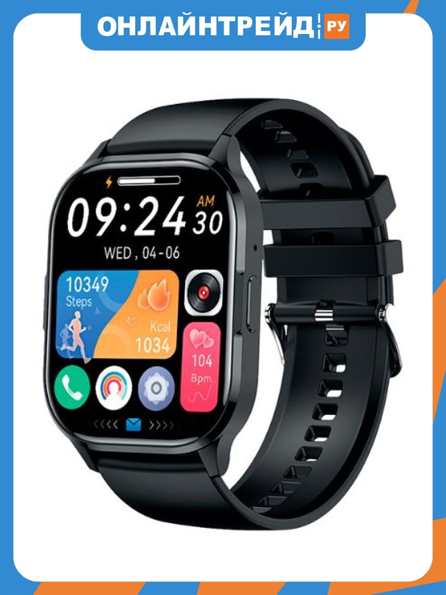 Умные часы Fontel iWatch 10 Amoled, цвет черный