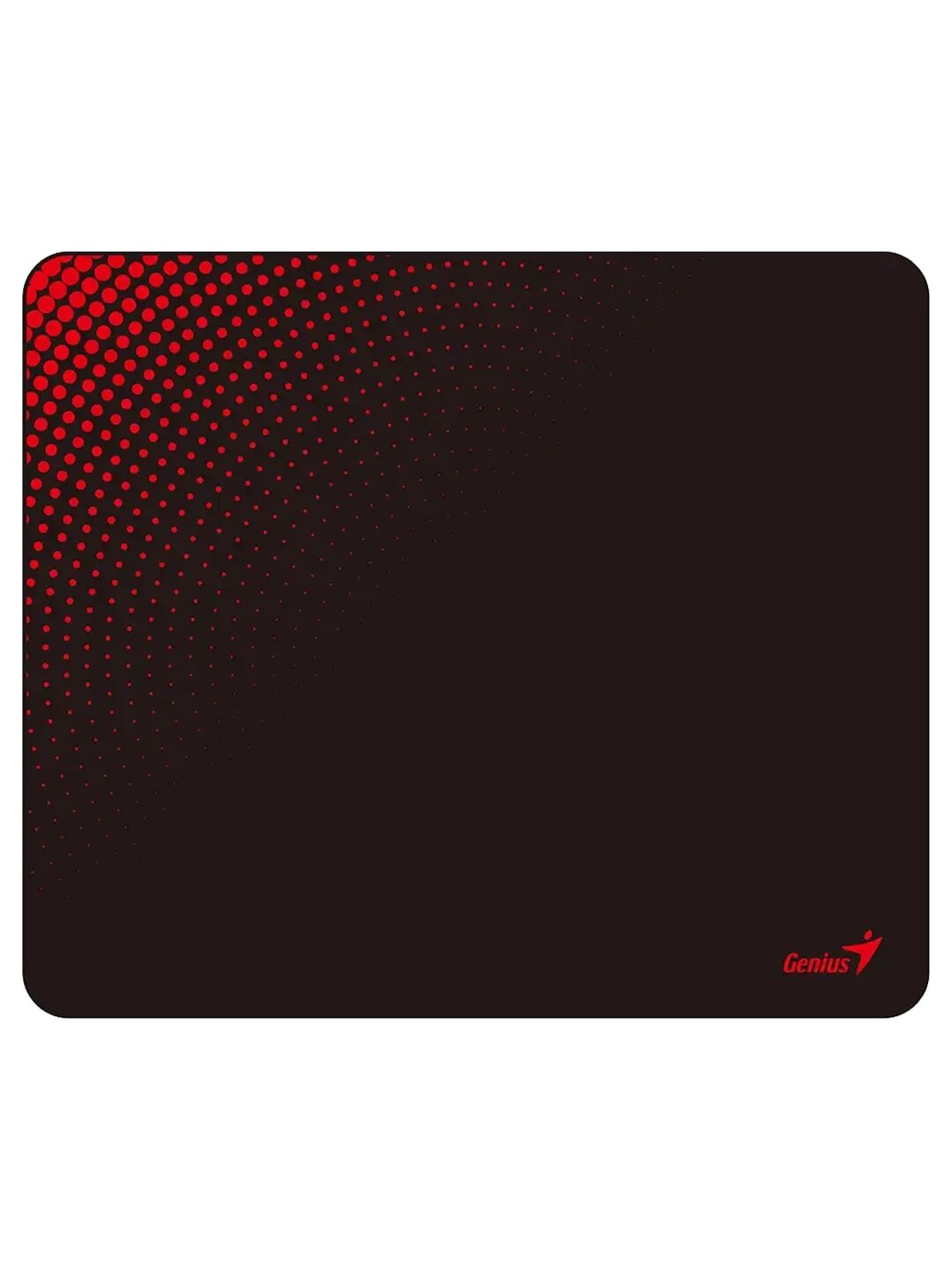 Коврик для мыши Genius G-Pad 500S, 45x40 см, тканевый, прорезиненное основание, черный/красный
