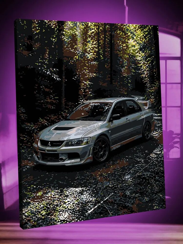 Картина по номерам Mitsubishi Lancer Evolution IX 40x50cm